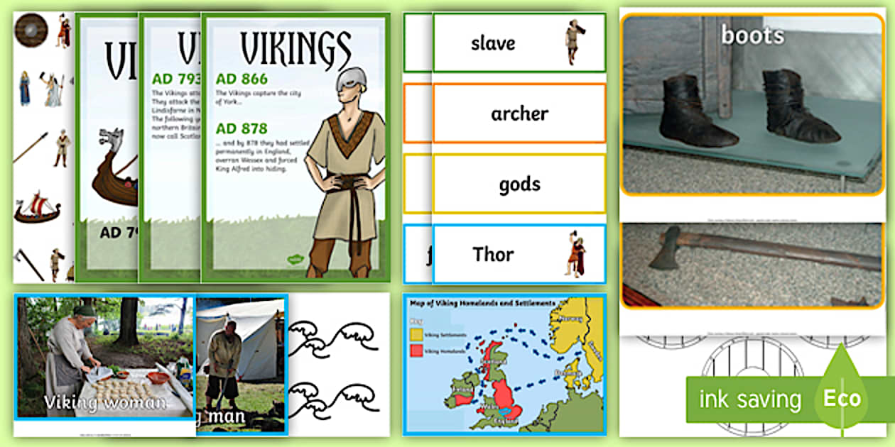 Ready Made Viking Display Pack - Teaching Resource - Twinkl