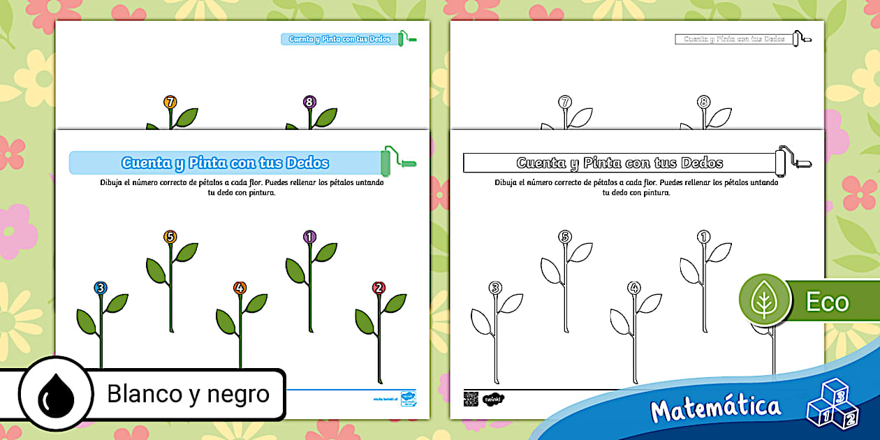 Guia de Trabajo: Conteo Primaveral (Teacher-Made) - Twinkl