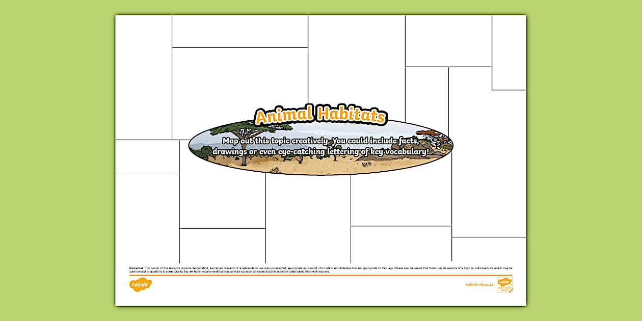 Animal Habitats Imagimap (teacher made) - Twinkl