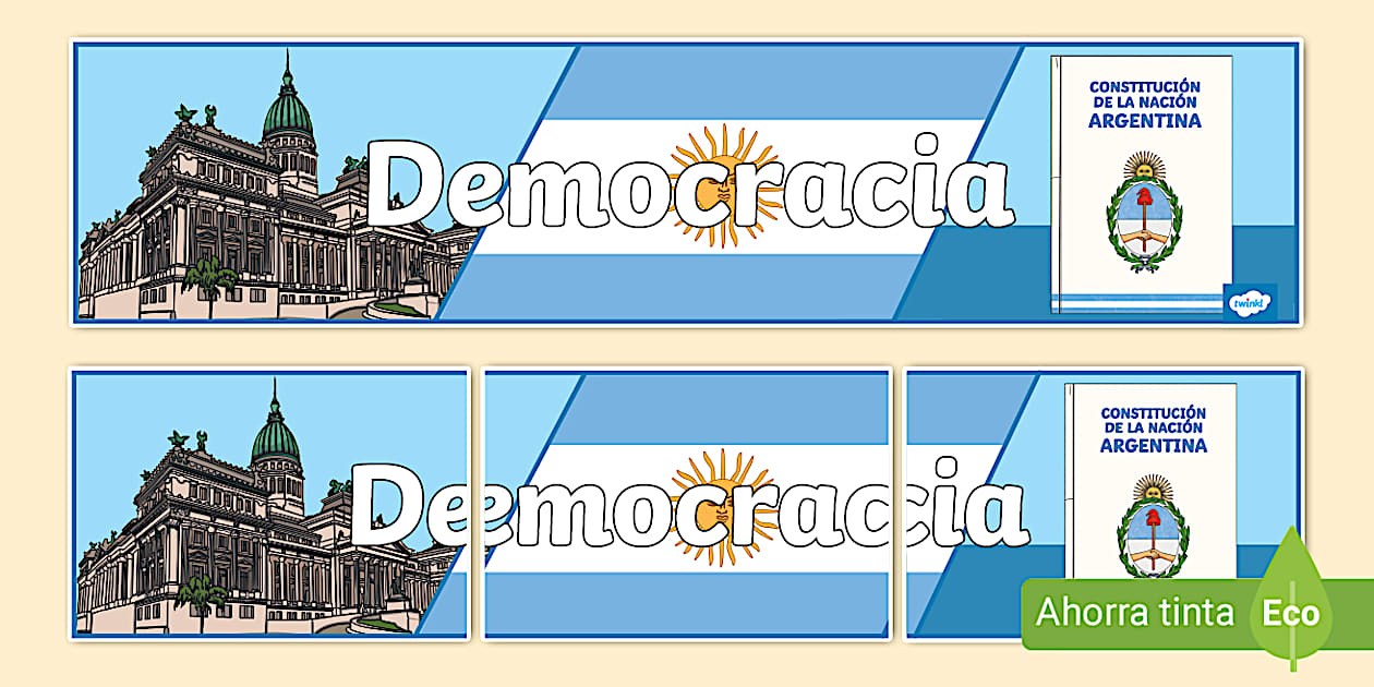 Pancarta: Democracia (teacher made) - Twinkl Pancarta: Democracia (teacher made) - Twinkl