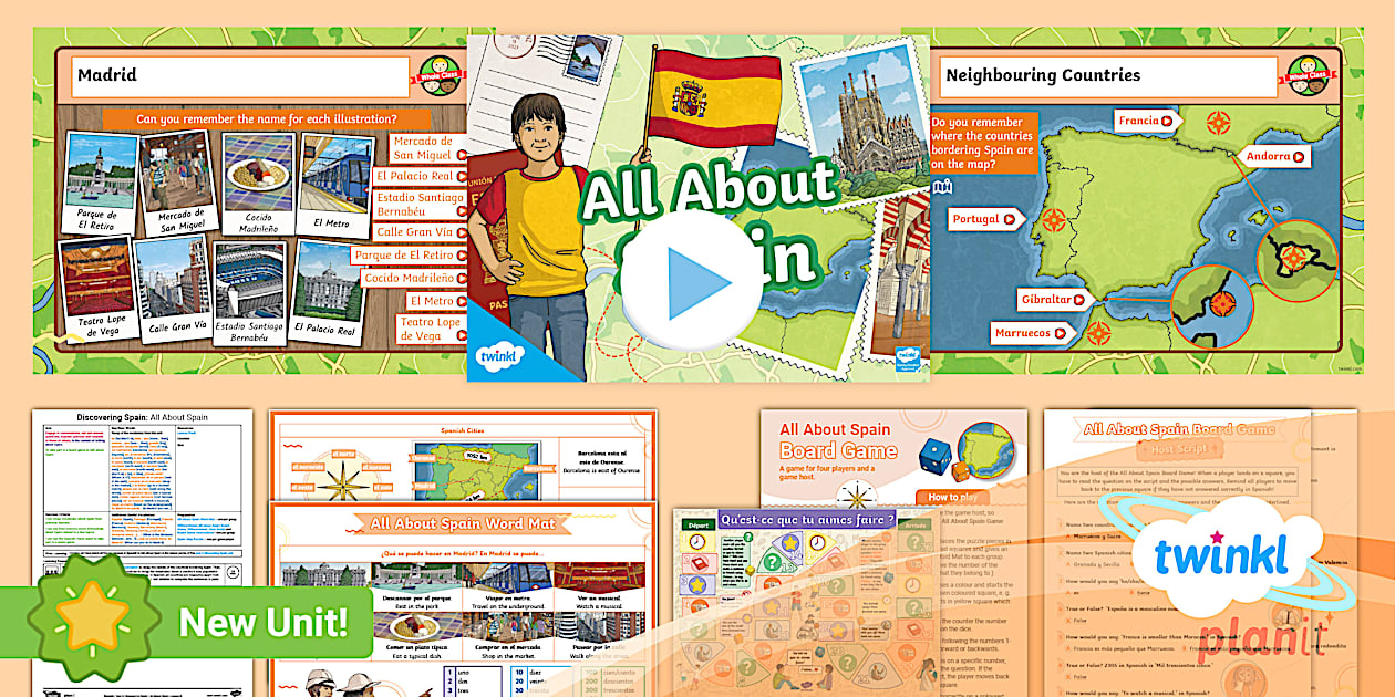 👉 PlanIt Year 6 Spanish Lesson: All About Spain - Twinkl