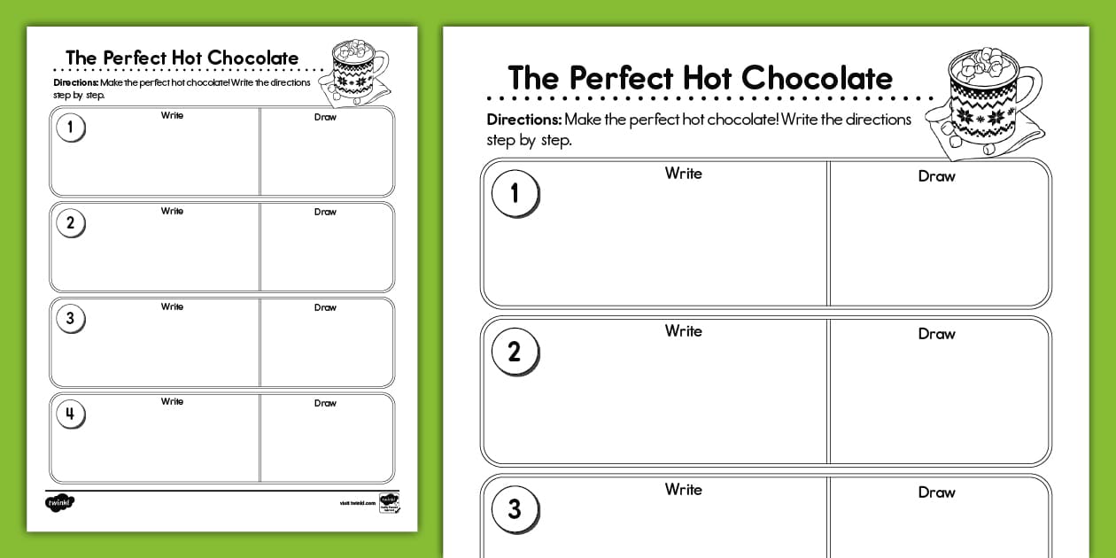 The Perfect Hot Chocolate Activity for K-2nd Grade