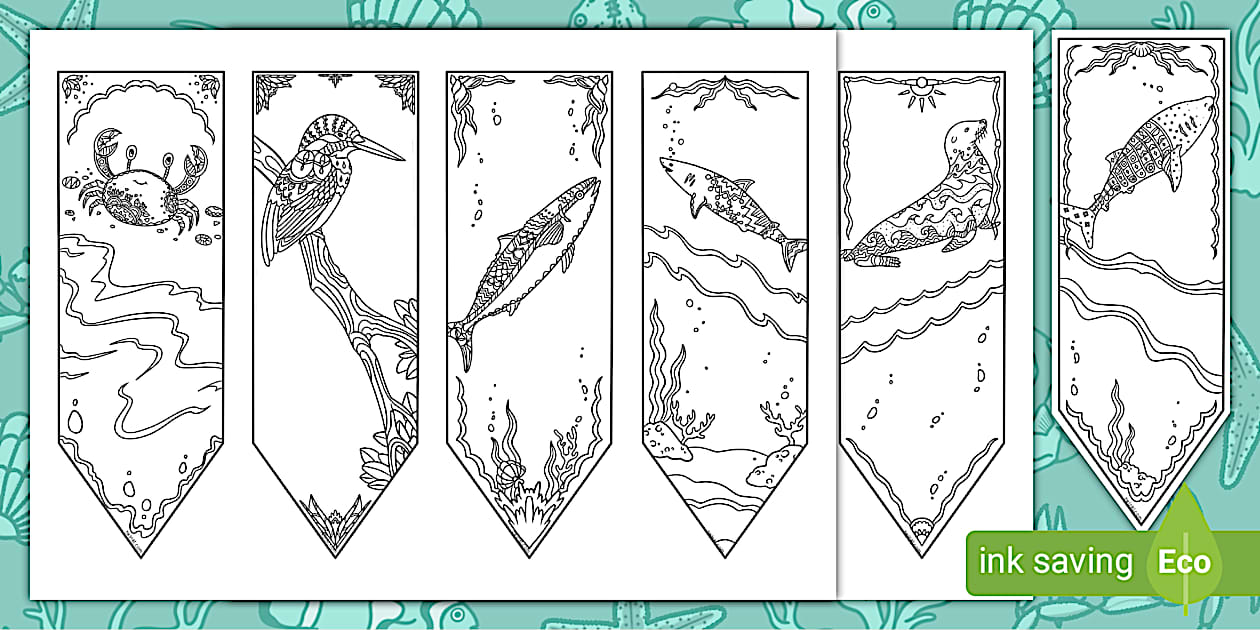 Under the Sea Mindfulness Bookmarks (teacher made) - Twinkl