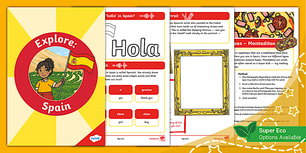 Explore Spain Activity Booklet | Parents EYFS Resource