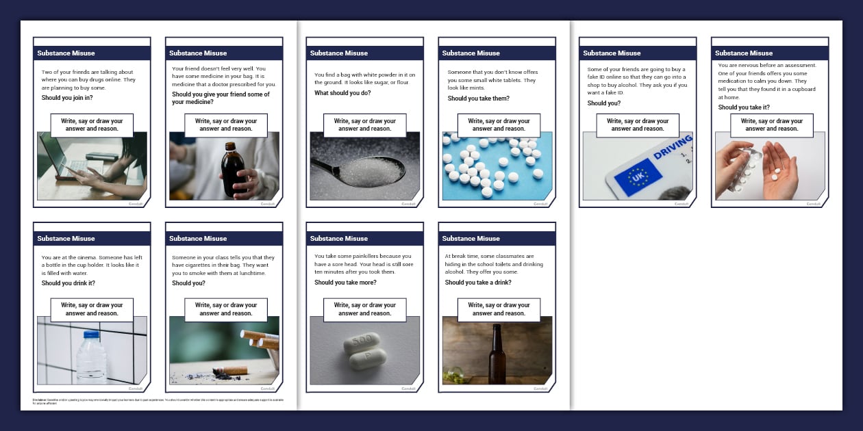 Reinforcing Wellbeing: Substance Misuse Discussion Cards