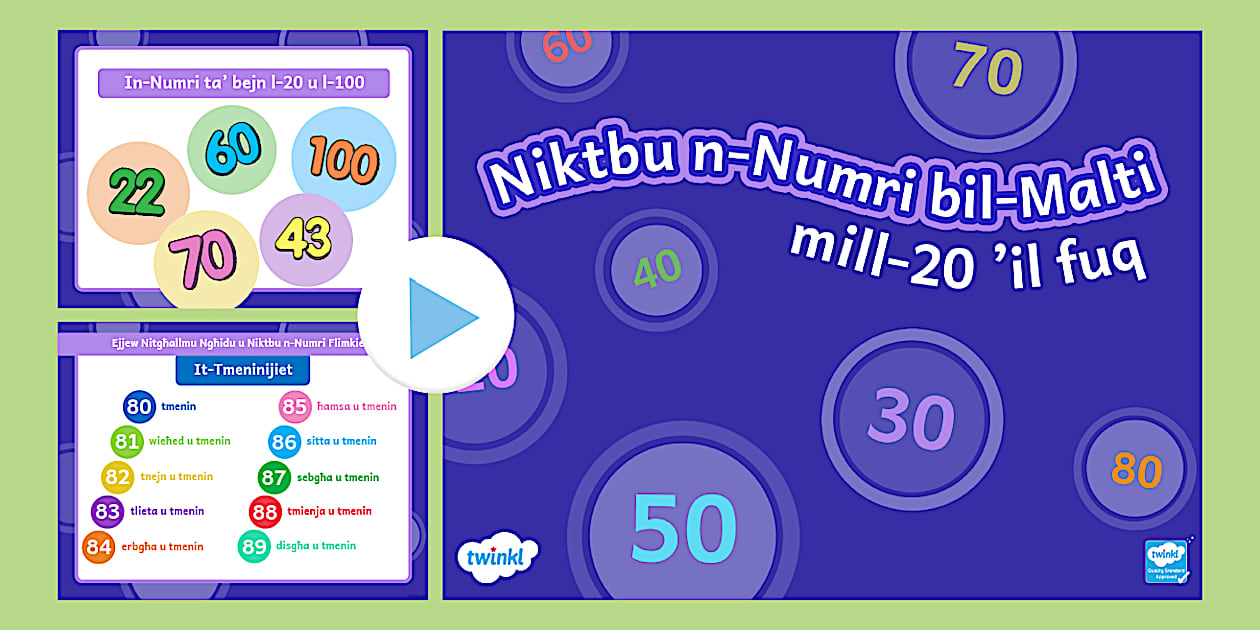 Preżentazzjoni: Niktbu n-Numri bil-Malti mill-20 'il fuq