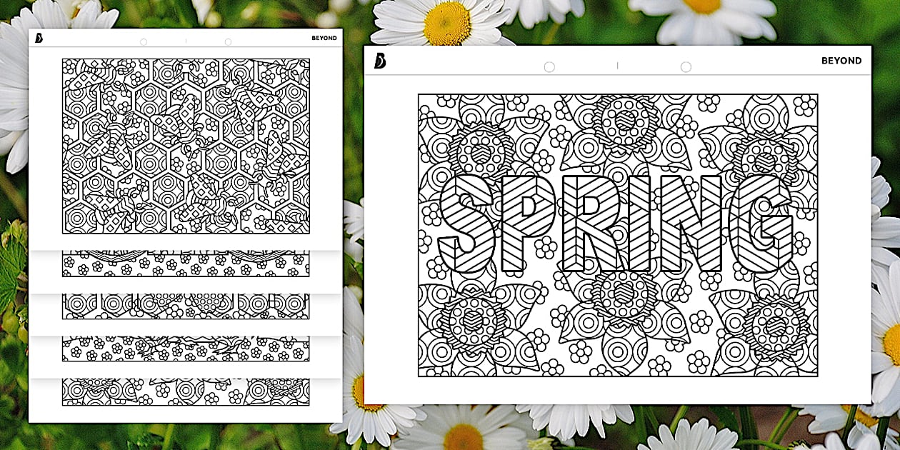 Spring Mindfulness Colouring | Student Wellbeing | Beyond