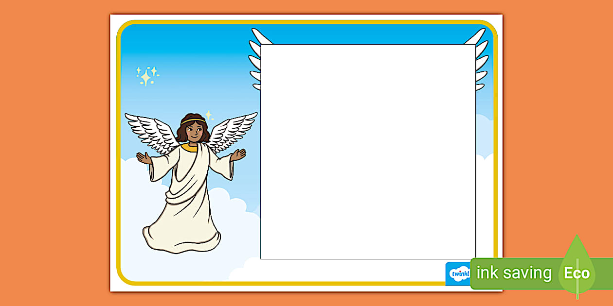 Angel Photo Frame (teacher made) - Twinkl