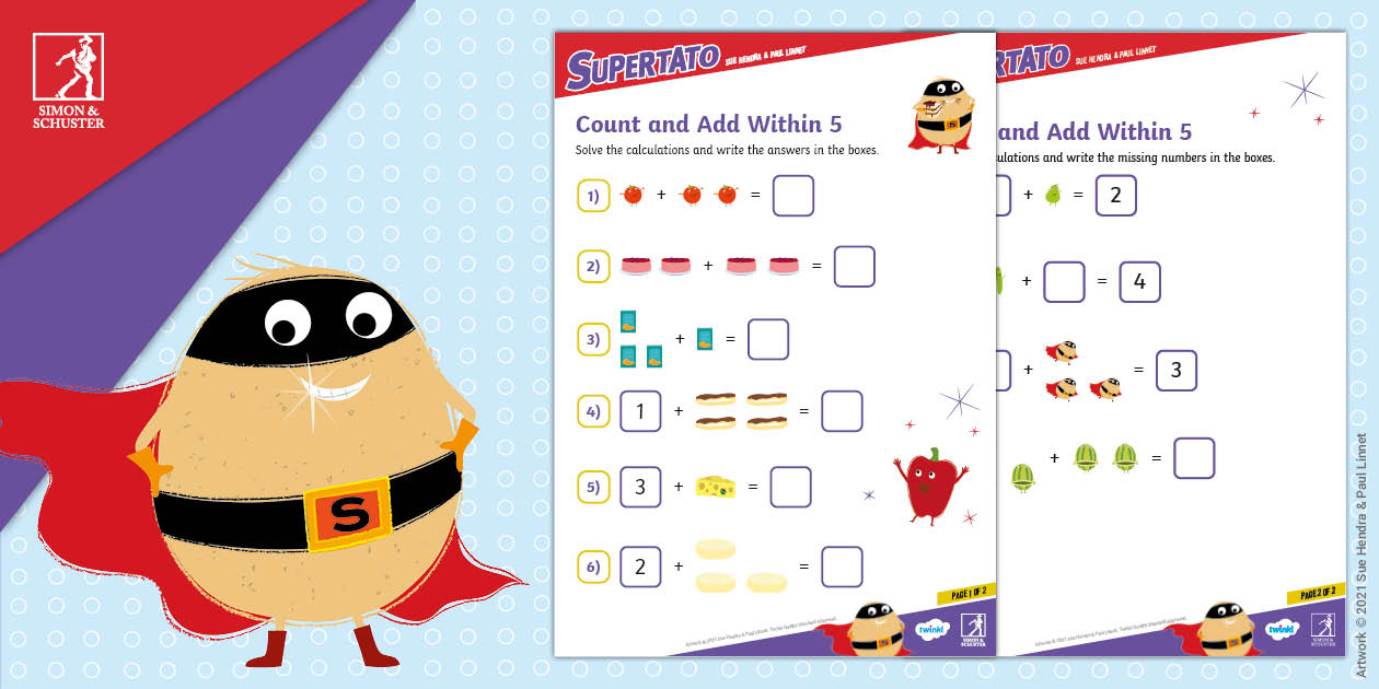 👉 Supertato: Count and Add/Subtract Within 5