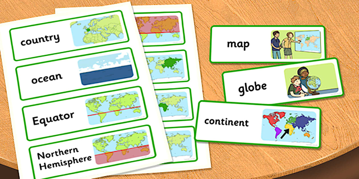 What a Wonderful World Word Cards