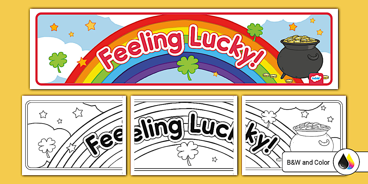 Feeling Lucky! Banner (teacher made) - Twinkl