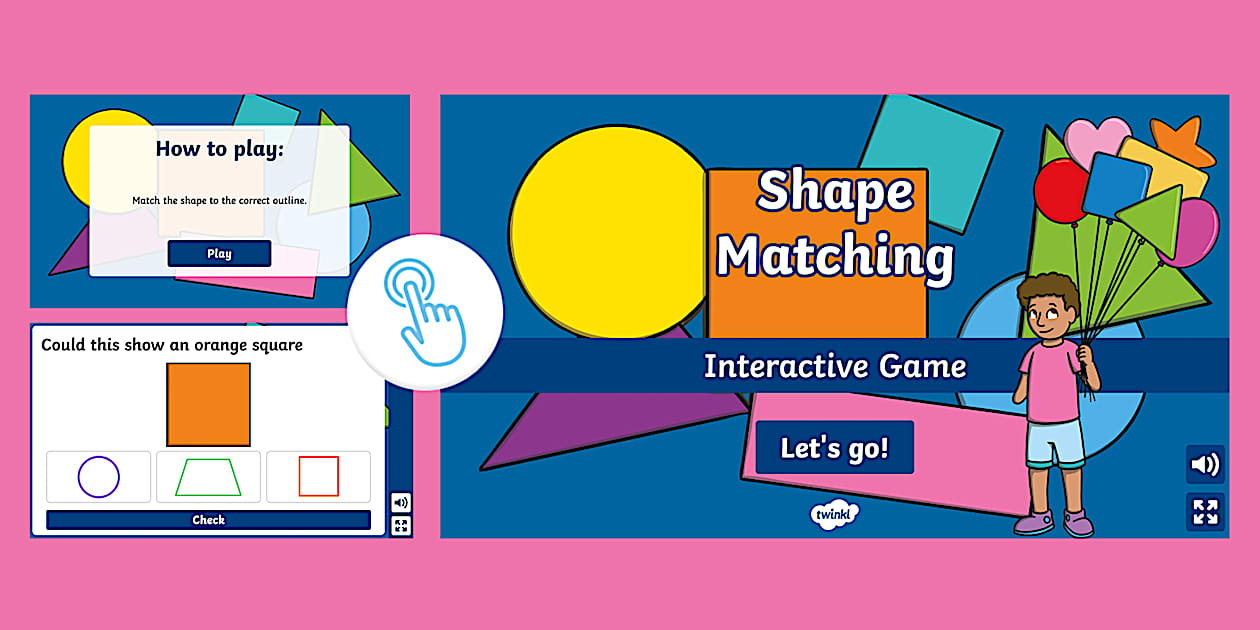 EYFS 2D Shape Matching Interactive Game | Twinkl - Twinkl
