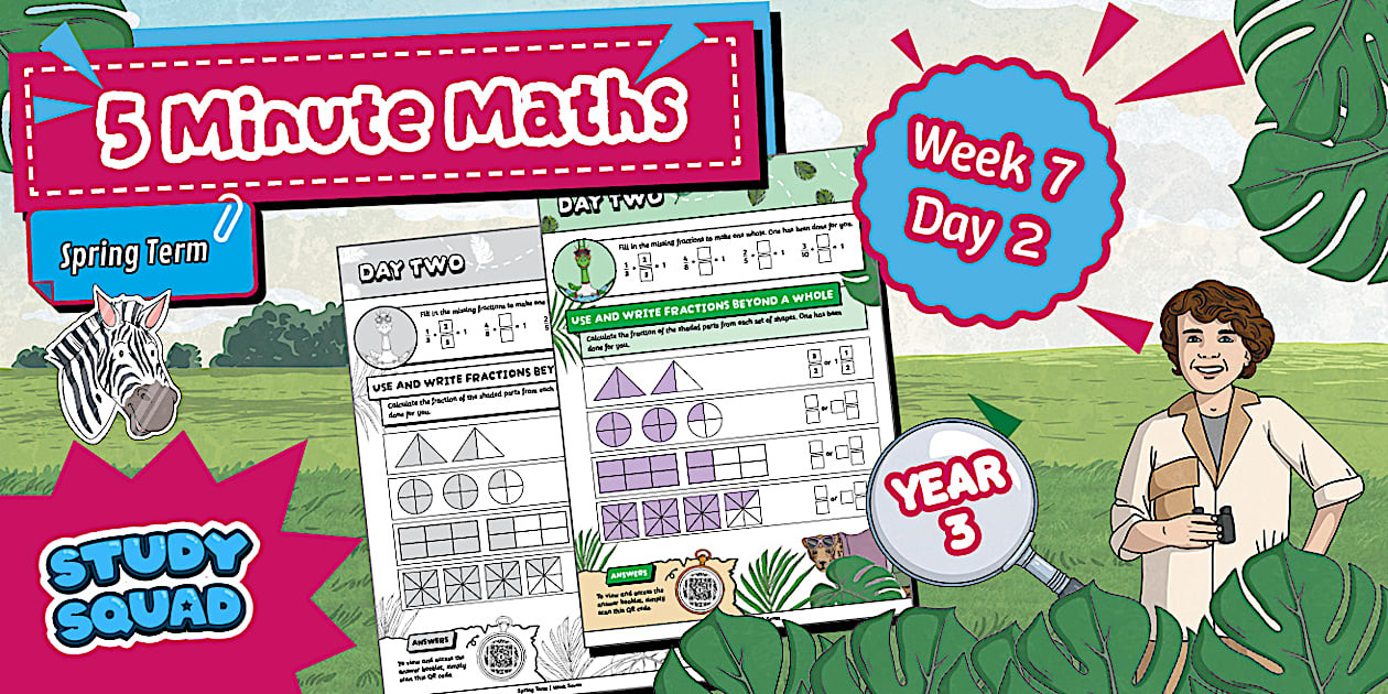 👉 Study Squad 5 Minute Maths - Year 3 Spring - Week 7 Day 2