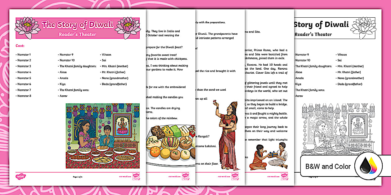 Reader's Theater: The Story of Diwali for Kids in Grade 3-5