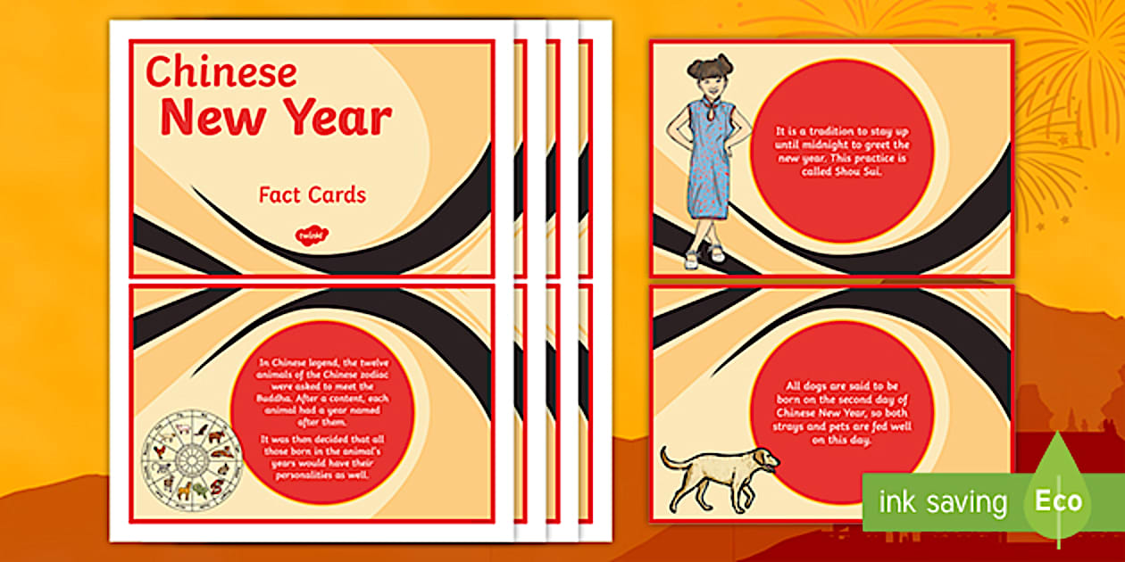 Chinese New Year Fact Cards Printable | Resources | Twinkl