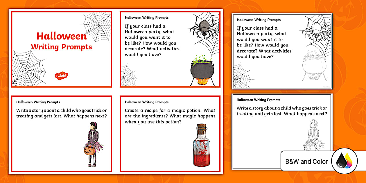 Halloween Writing Prompts for 3rd-5th Grade (Teacher-Made)