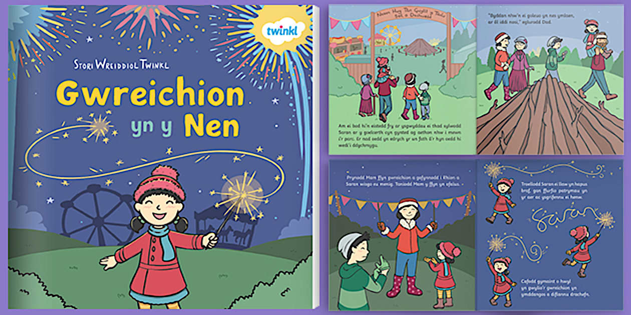 eLyfr Gwreichion yn y Nen (teacher made) - Twinkl
