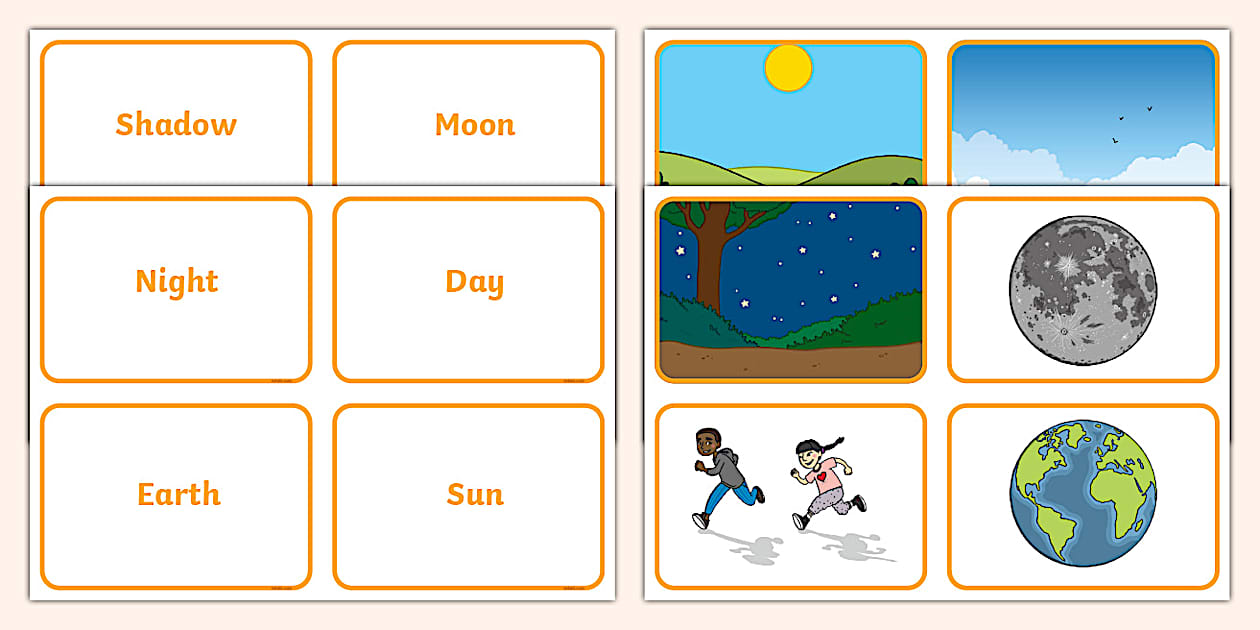 Day and Night Matching Cards
