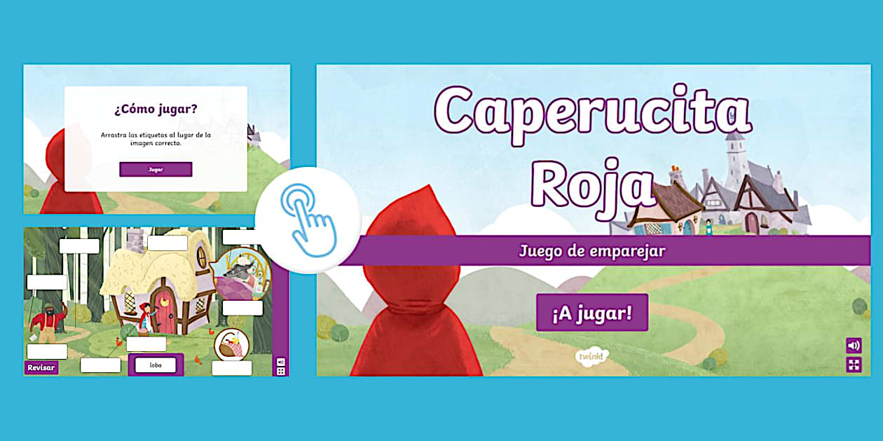 Juego para emparejar: Caperucita Roja - Twinkl Go - Twinkl