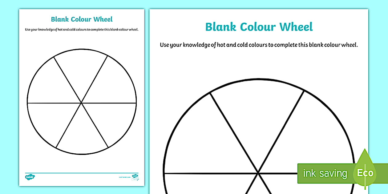 Editable Blank Colour Wheel Worksheet (teacher made)