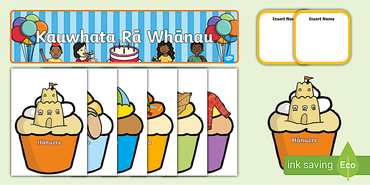 Birthday Graph Display Pack Te Reo Māori (teacher made)