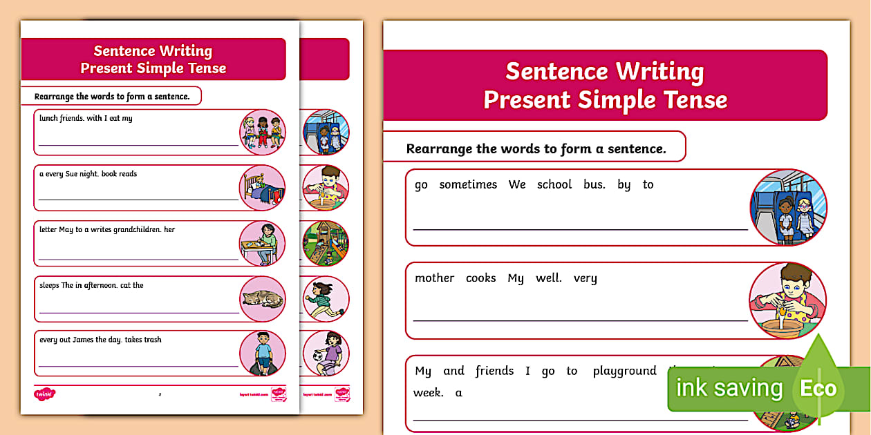 Present Simple Tense Worksheet-Latihan Simple Present Tense