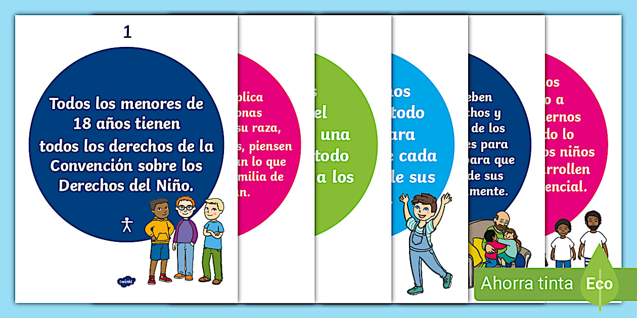 Los derechos de los niños - Frases (teacher made) - Twinkl