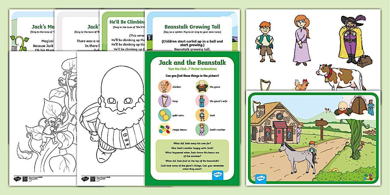 Kindergarten Jack and the Beanstalk Resource Pack (Ages 0-2)