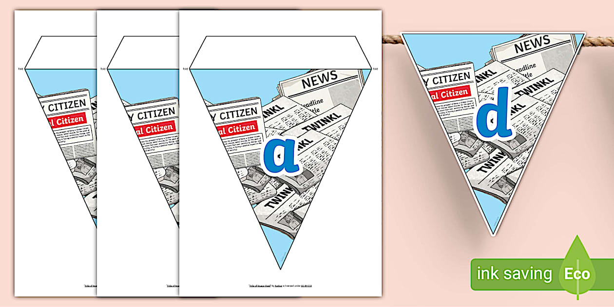 Read All About It Display Bunting (teacher made) - Twinkl