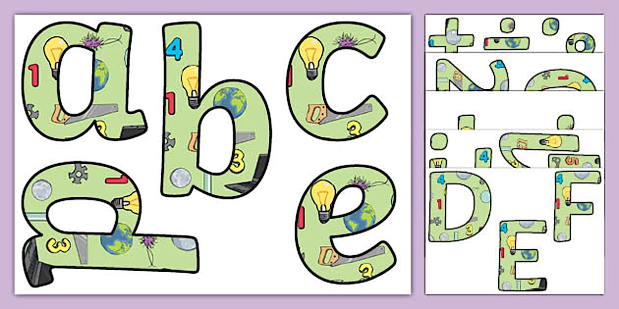 Editable STEM Display Lettering (teacher made) - Twinkl