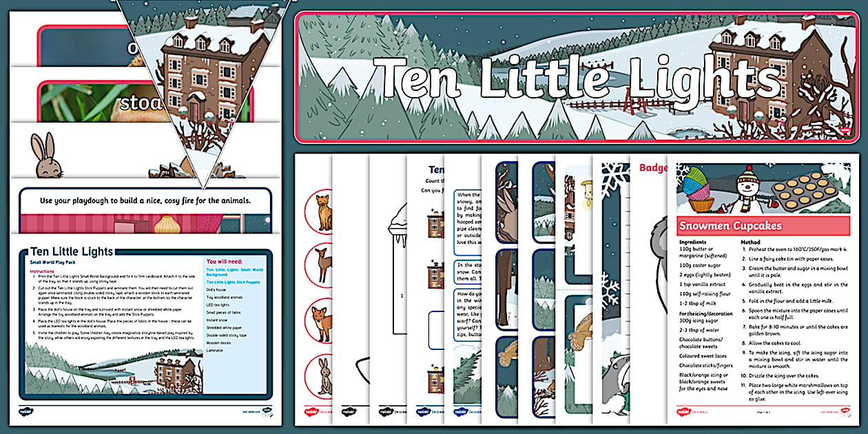 Childminder Ten Little Lights EYFS Resource Pack