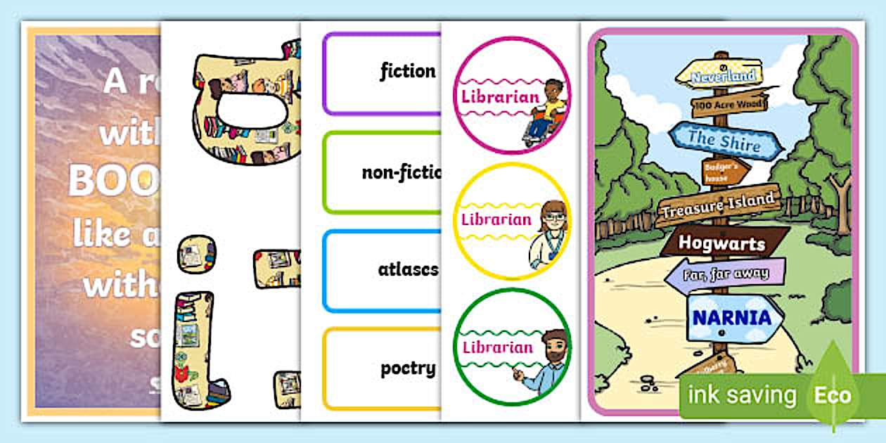 Primary School Library Displays - Resource Pack - KS1 & KS2