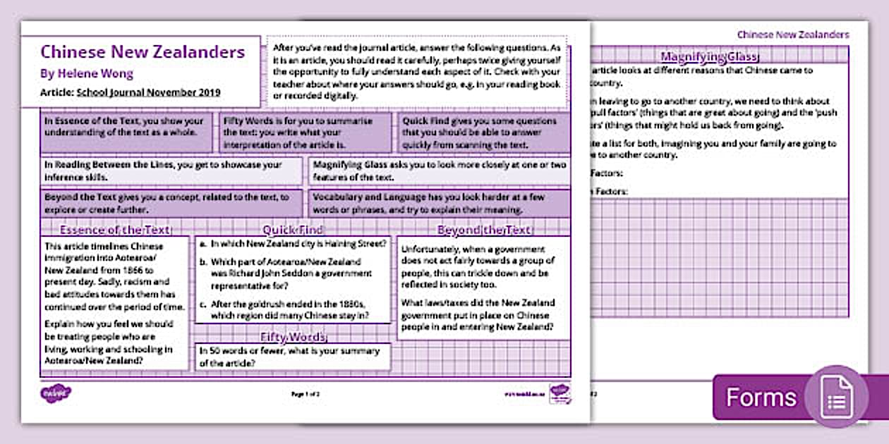 Level 4 November 2019 Journal - Chinese New Zealanders Article