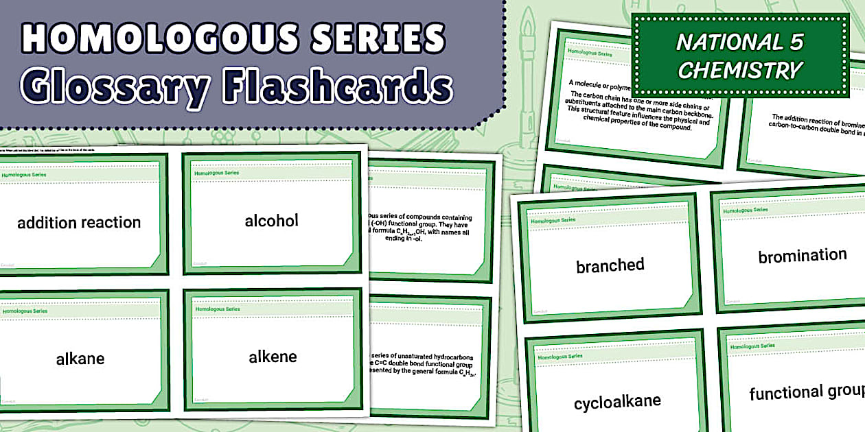 National 5 Homologous Series: Glossary Flashcards