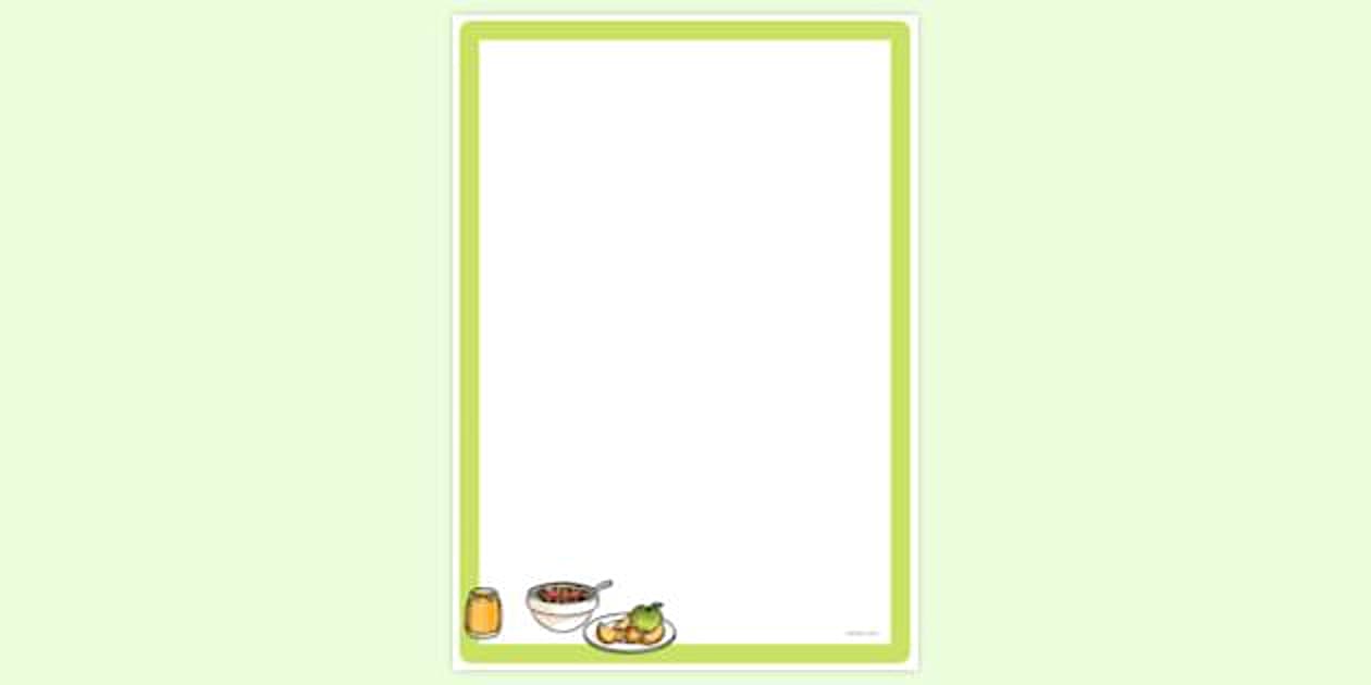 Simple Blank Breakfast Page Border | Page Borders | Twinkl
