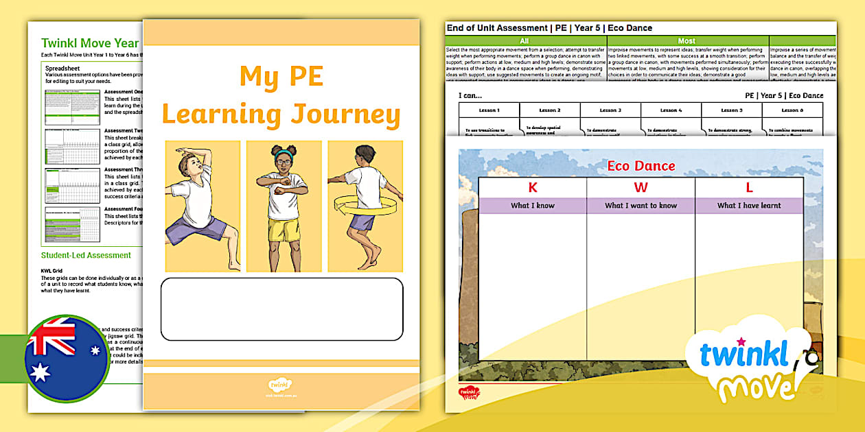 Move PE Year 5 Eco Dance Assessment Pack (teacher made)