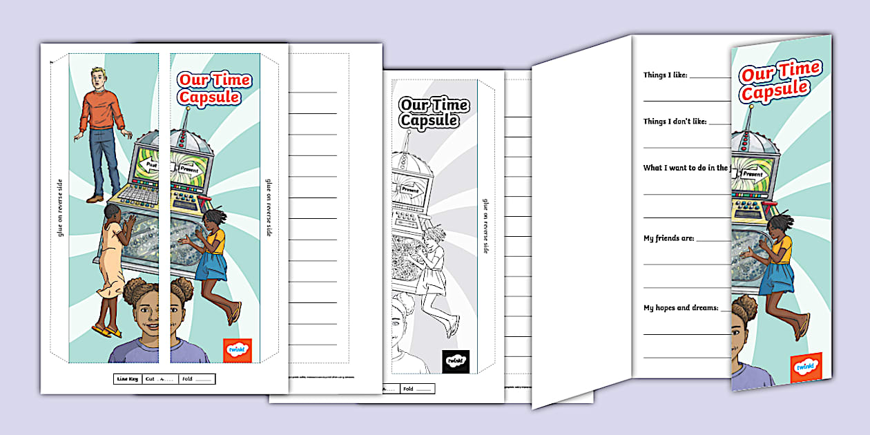 Time Capsule Folding Writing Template (teacher made)