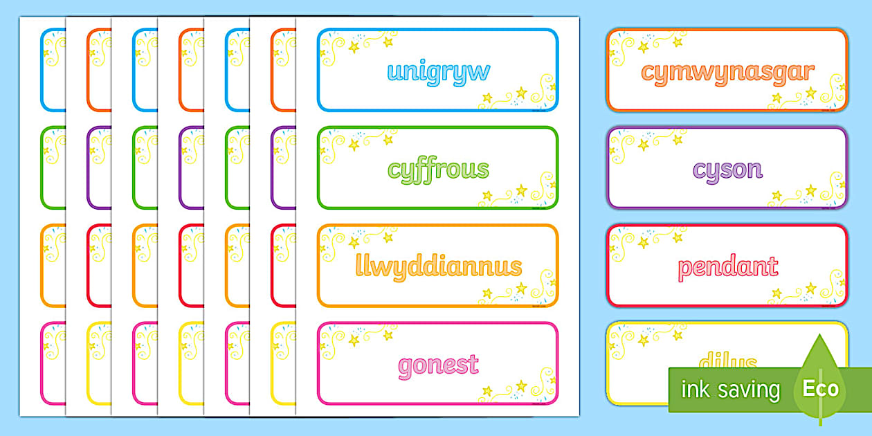 Ansoddeiriau Ysbrydoledig (dim treigladau) (teacher made)