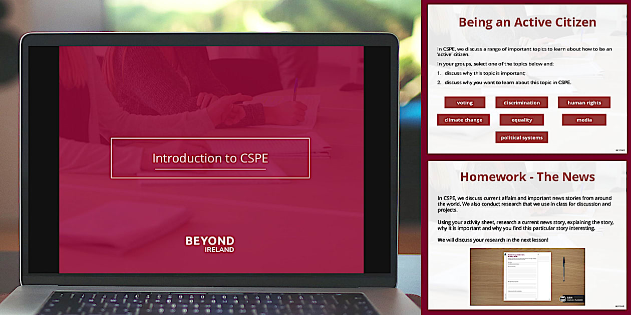 Introduction to CSPE PowerPoint (teacher made) - Twinkl