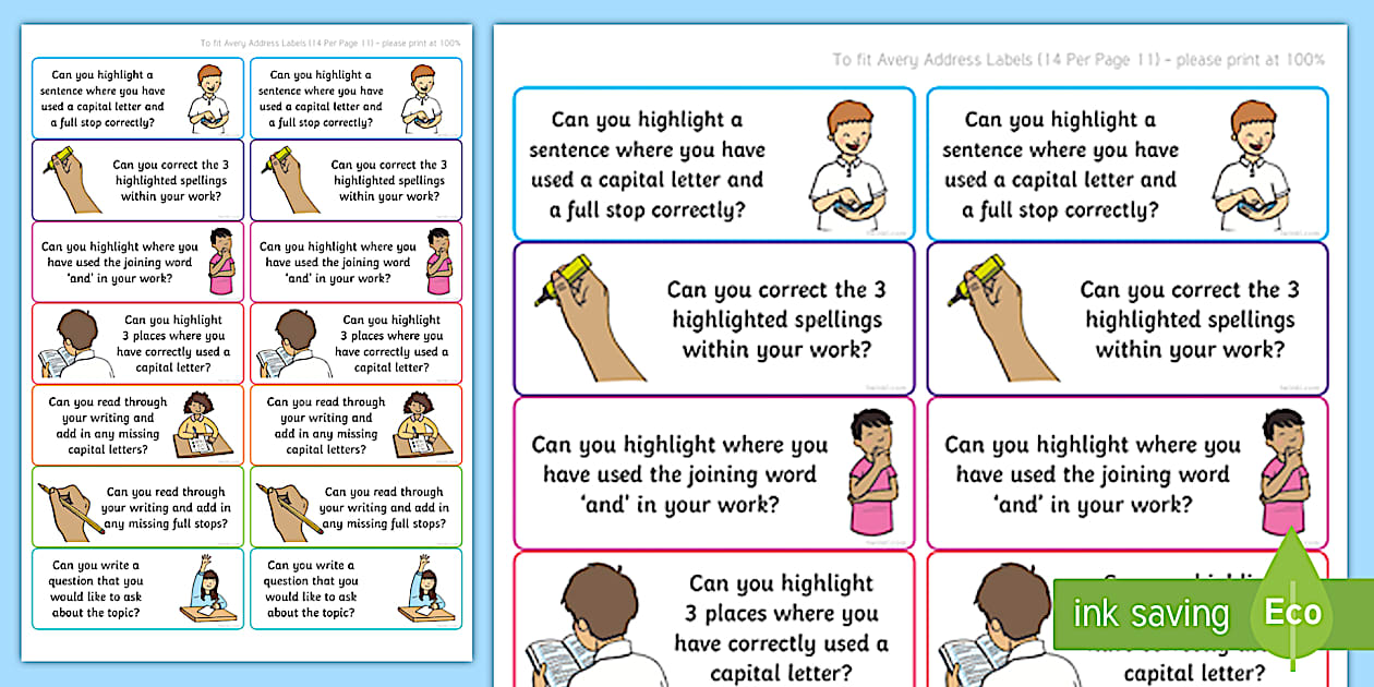 Year 1 Writing Feedback: Extension and Challenge Stickers