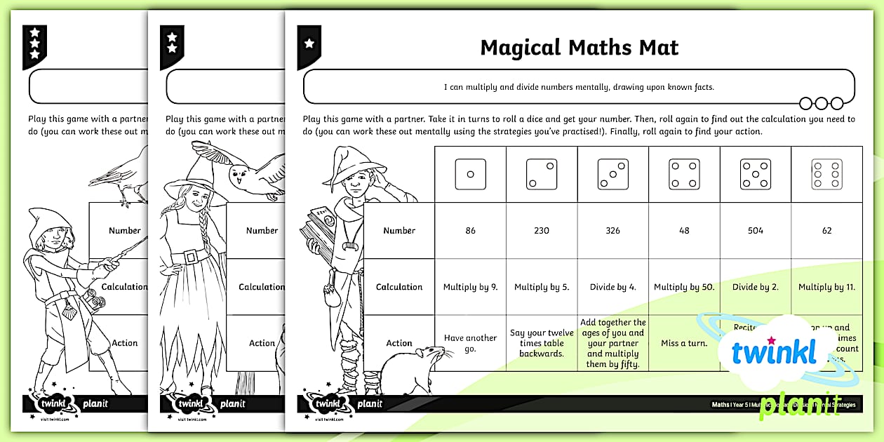 Lower Ability PlanIt Maths Y5 Multiplication and Division Mental Strategies