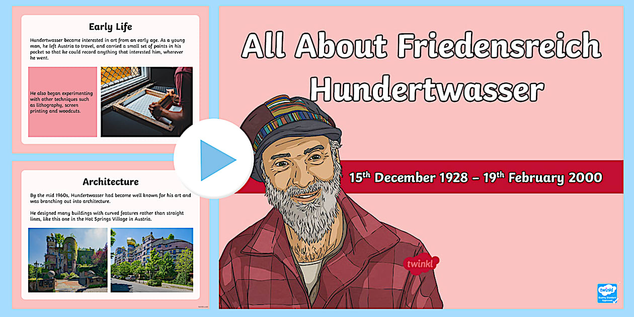 Friedensreich Hundertwasser Art PowerPoint - KS2 Resources