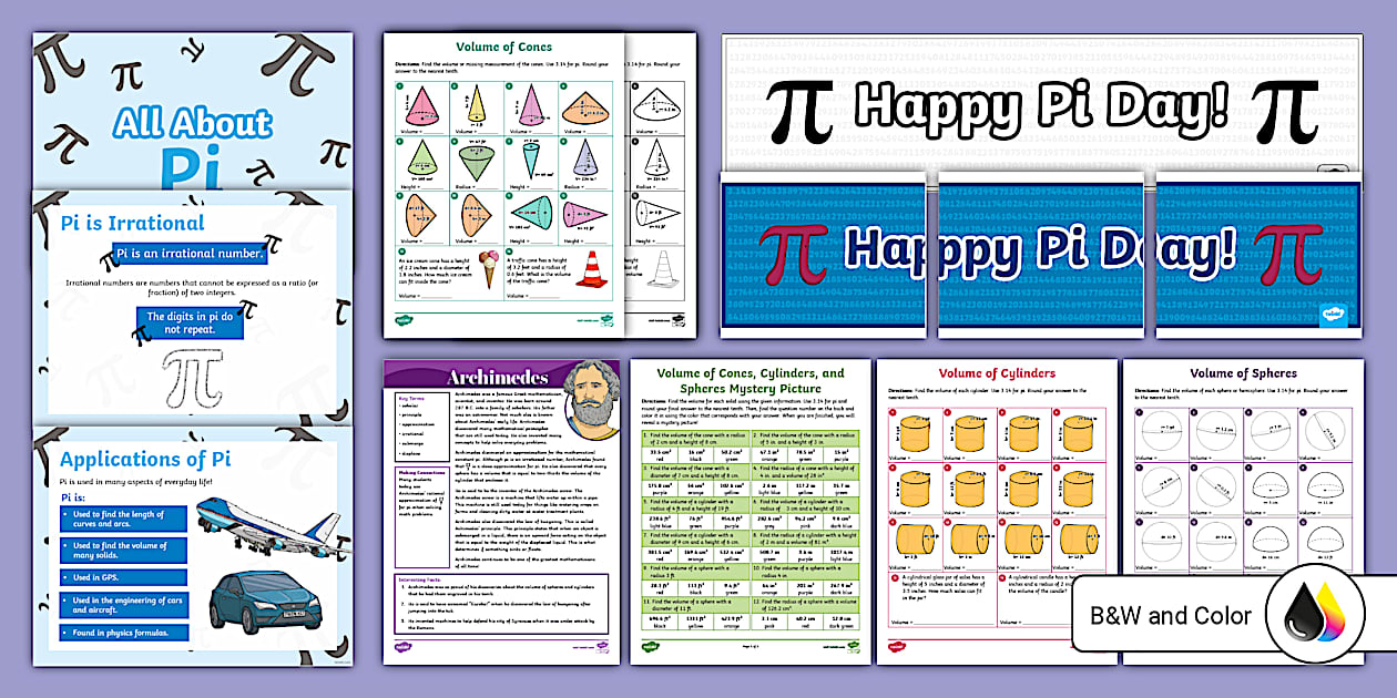 Eighth Grade Pi Day Teaching Pack (Teacher-Made) - Twinkl
