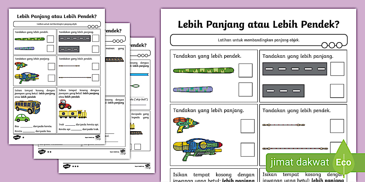 Lembaran Kerja Matematik Sekolah Rendah Tahun 1 - Twinkl