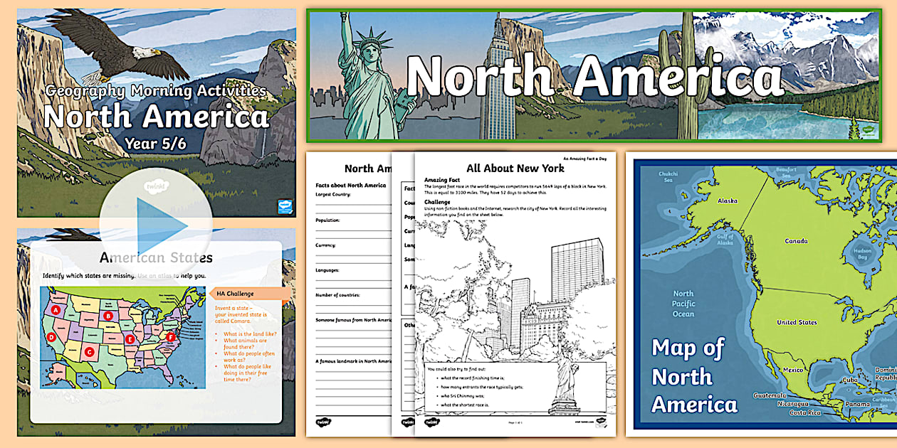 North America Resource Pack (teacher made) - Twinkl