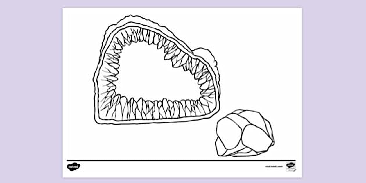 Minerals Colouring Sheet | Colouring Sheets (Teacher-Made)