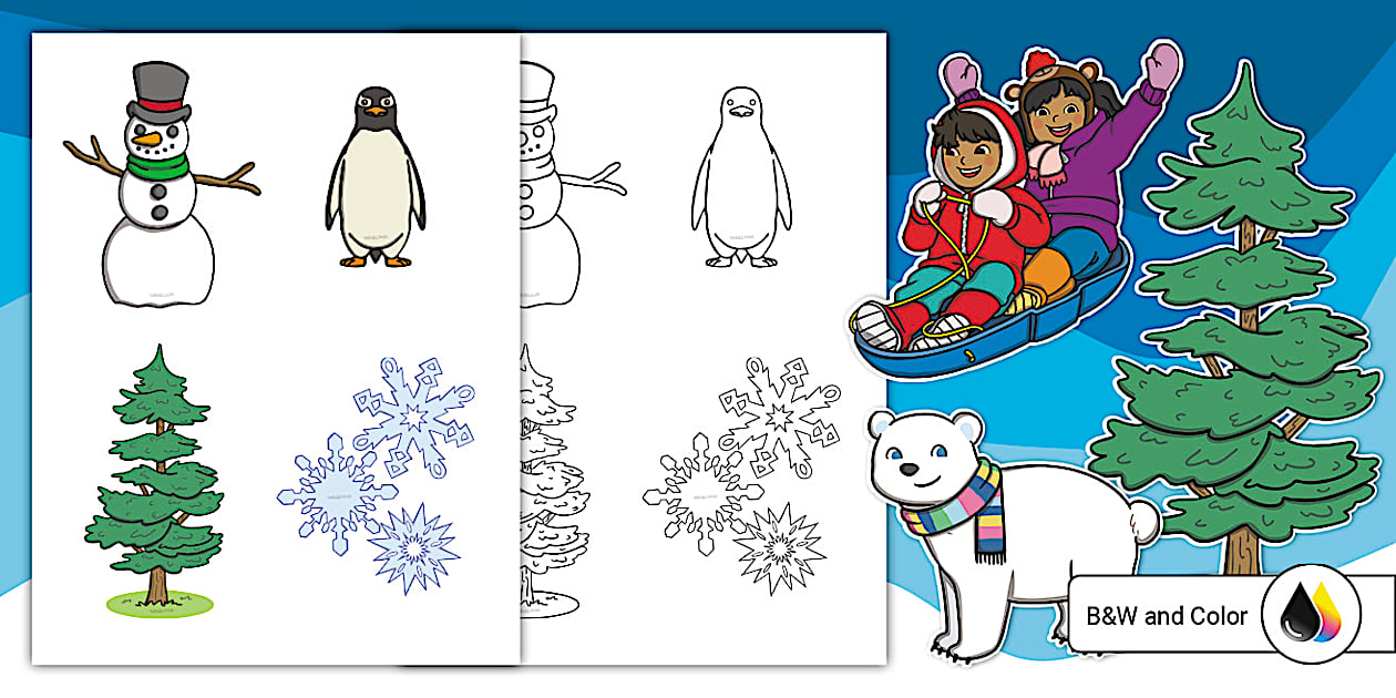Winter Wonderland Cut-Out Templates | Twinkl (teacher made)