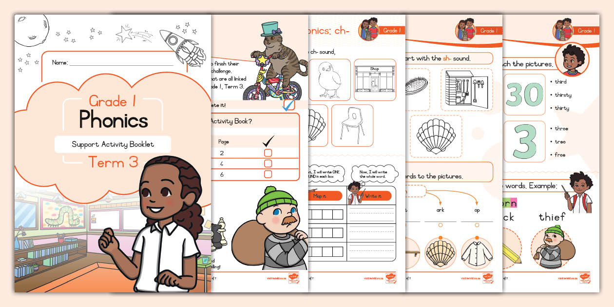 Grade 1 Term 3 Phonics Support Activity Booklet (CAPS Aligned)