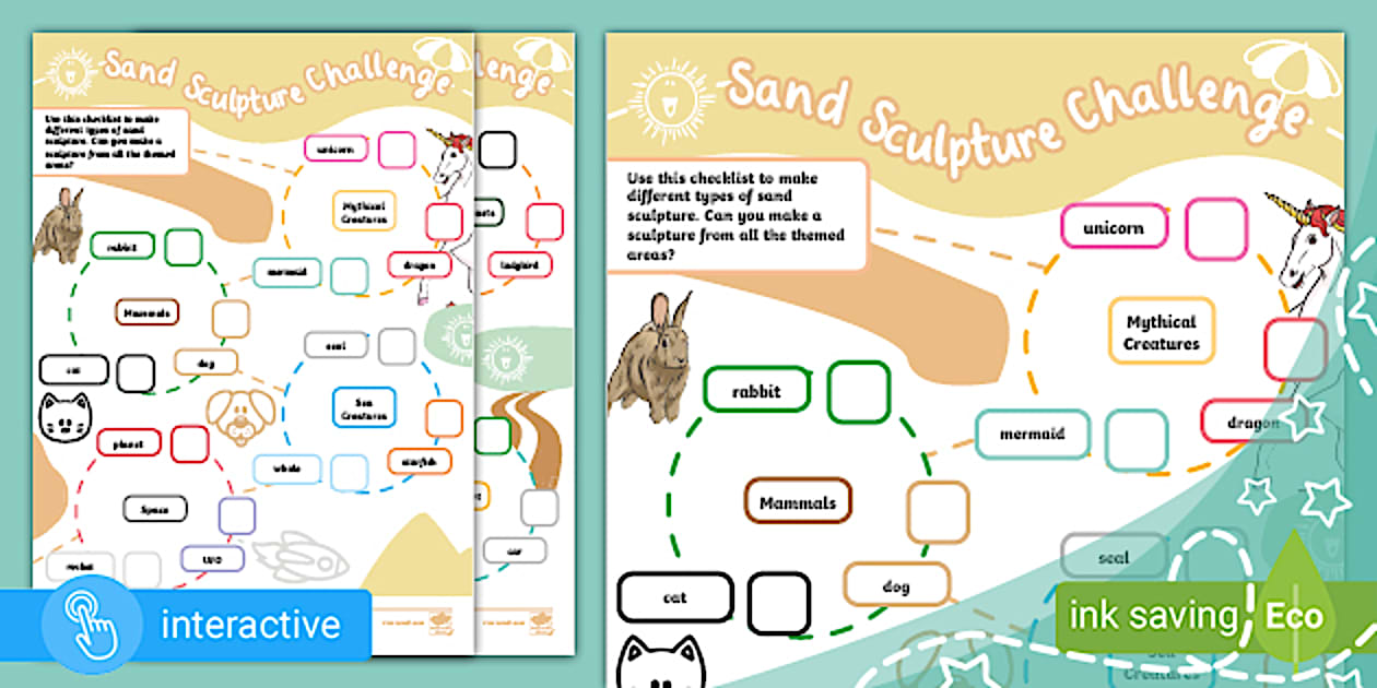 Sand Sculpture Challenge (teacher made) - Twinkl