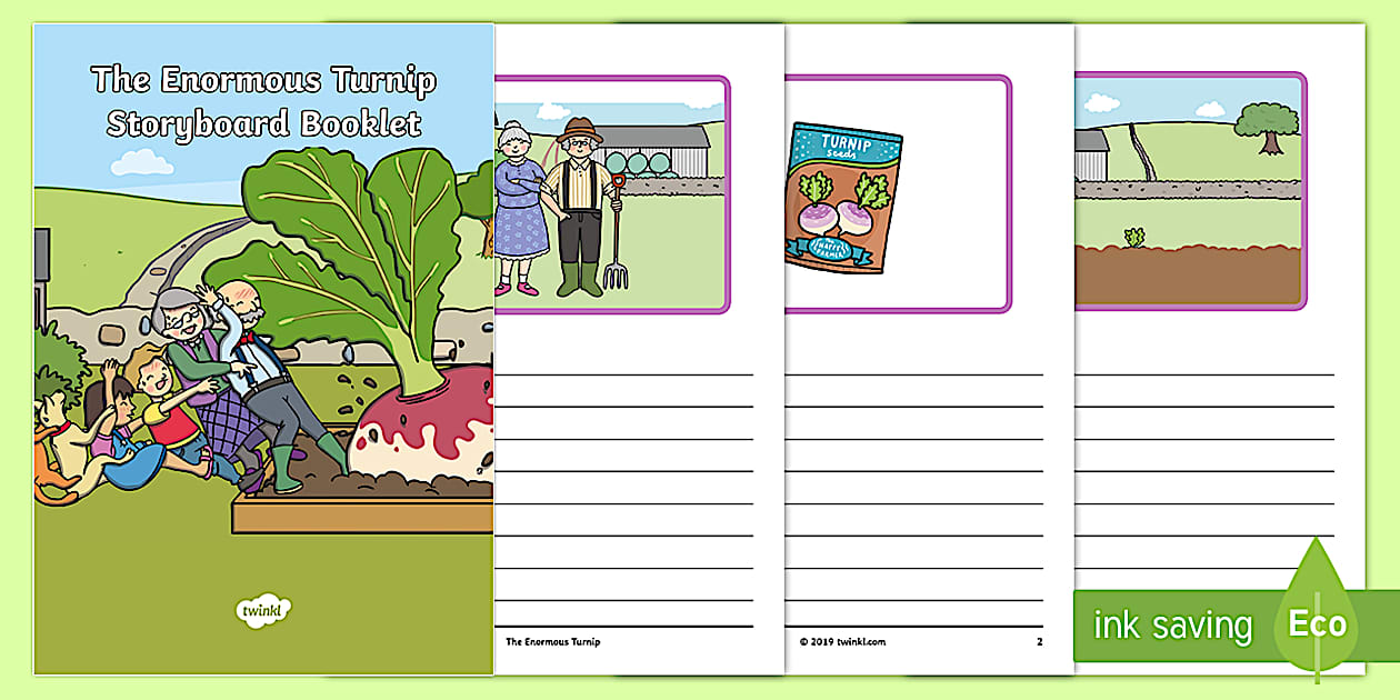The Enormous Turnip Storyboard Booklet - Twinkl
